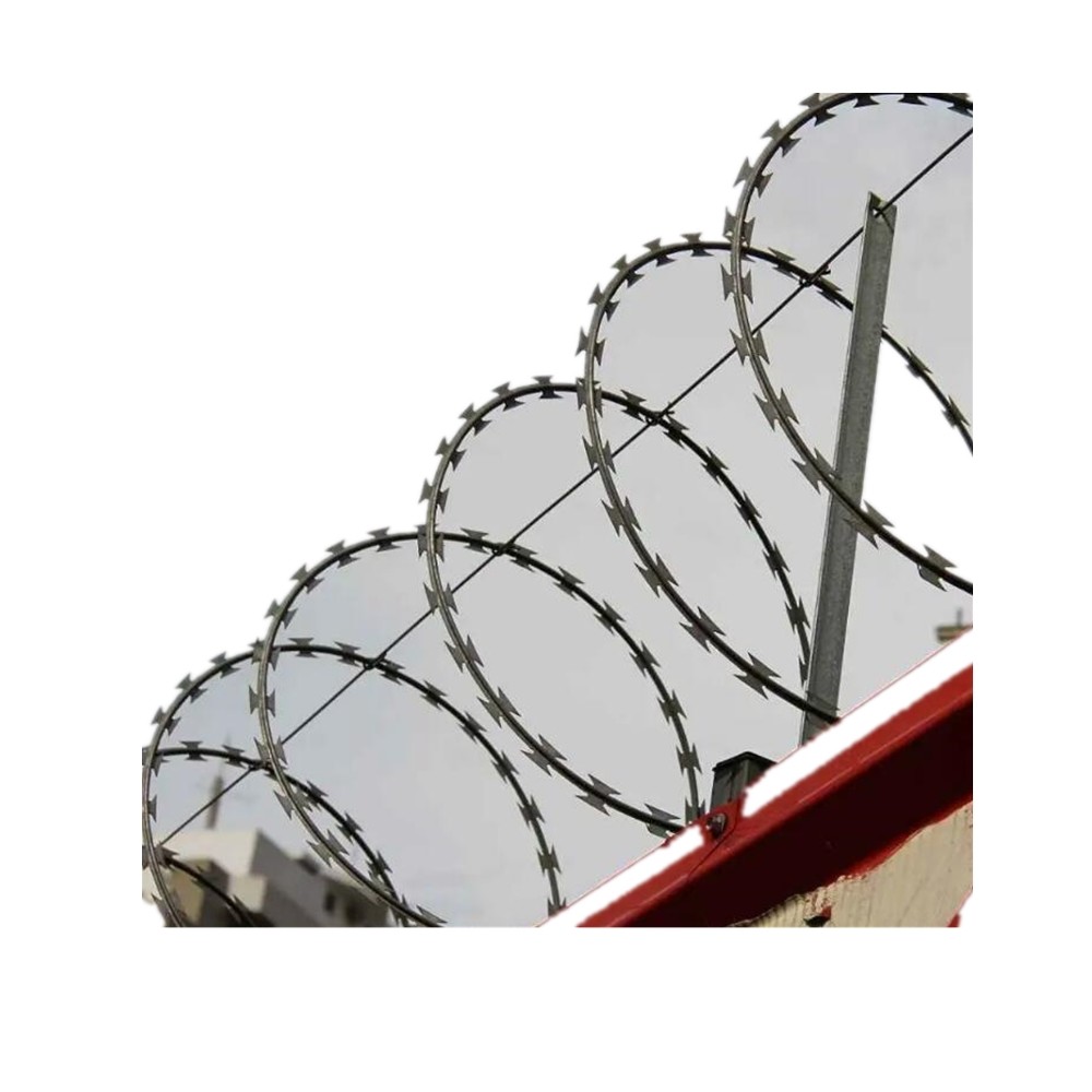 BOTO-22/CBT-65 Single Razor Barbed Wire Bobina de alambre de 500 mm ...